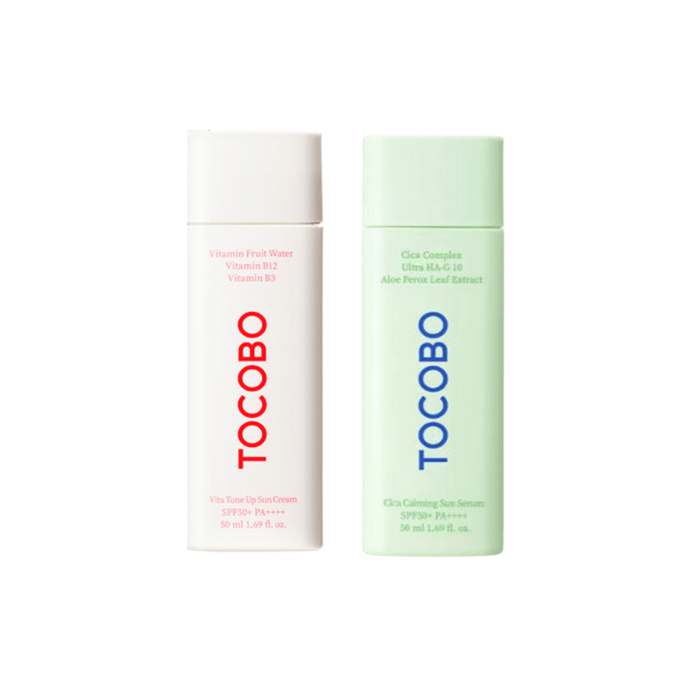 [Tocobo Sunscreen Dúo] Cica Calming Sun Serum + Vita Tone up Sun Cream ...